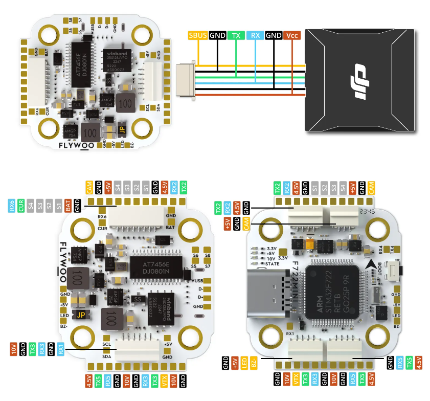 Stack GOKU F722 Pro Mini V2 40A BLS - Flywoo - Drone-FPV-Racer.com